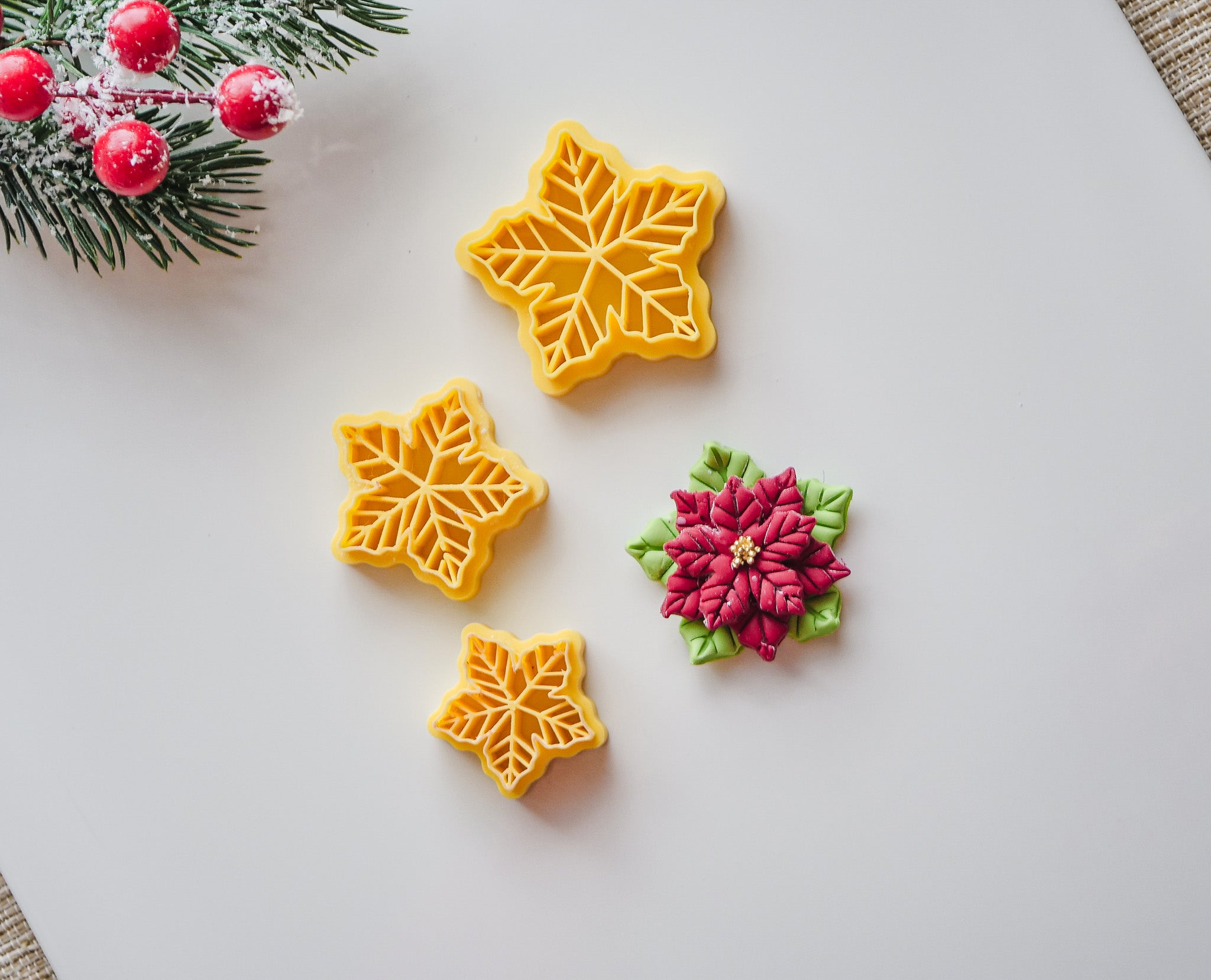 3-piece Poinsettia Cutter Set – Hello Cutters
